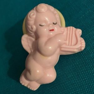 Toys | Vintage Cherub With Lyre Harp Rattle | Poshmark